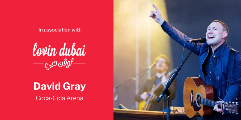 David Gray Is Coming To Dubai And You Need To Grab Tickets ASAP!