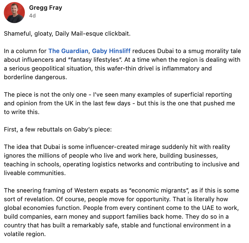 Dubai Residents Call Out Western Media For “Click-Baitey” Coverage Of ...