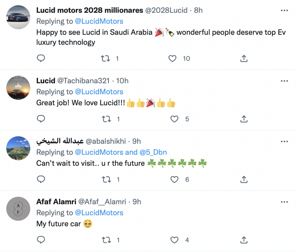 People Reacted With Utmost Excitement To Lucid Motors' New Riyadh Studio