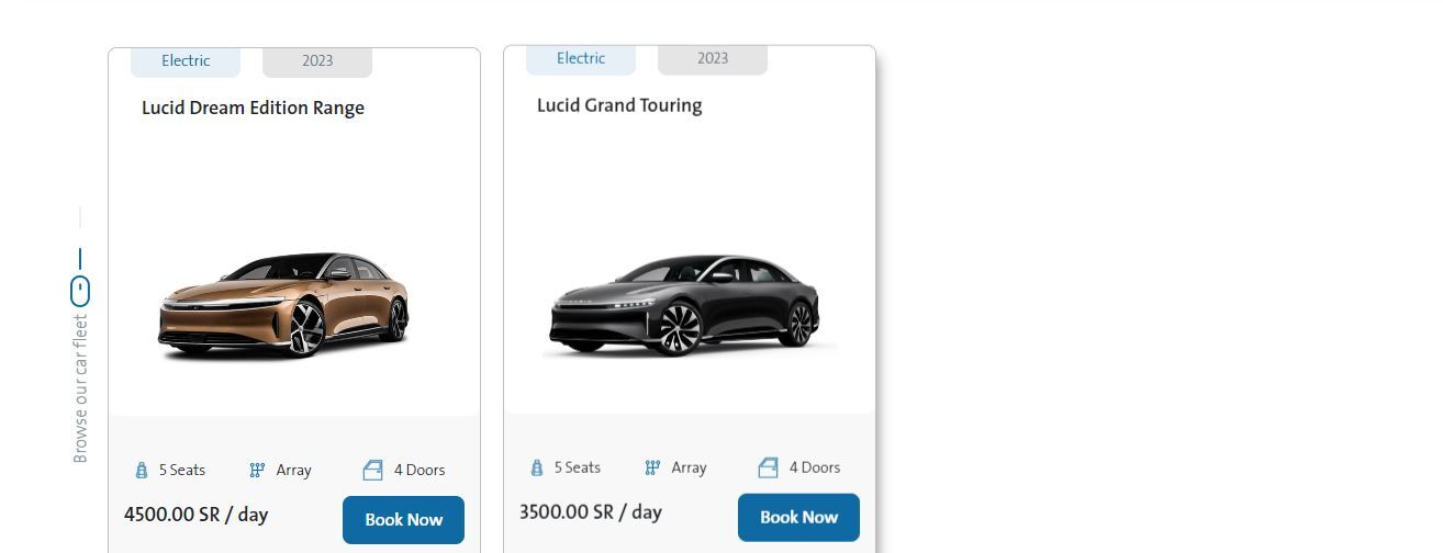 Lucid’s EVs Are Spotted At A Car Rental Shop In Saudi But The Prices Will Make You Think Twice