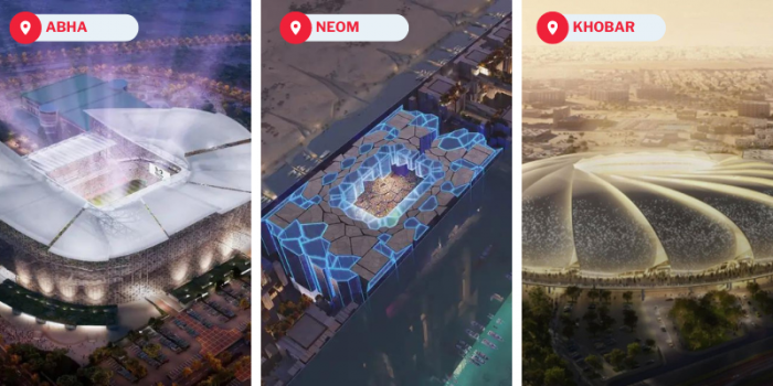 Saudi Unveils 15 Stunning Stadiums For FIFA 2034 World Cup - Lovin Riyadh